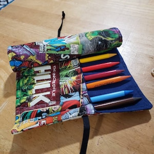 Pencil Roll PDF Pattern & Tutorial - Etsy
