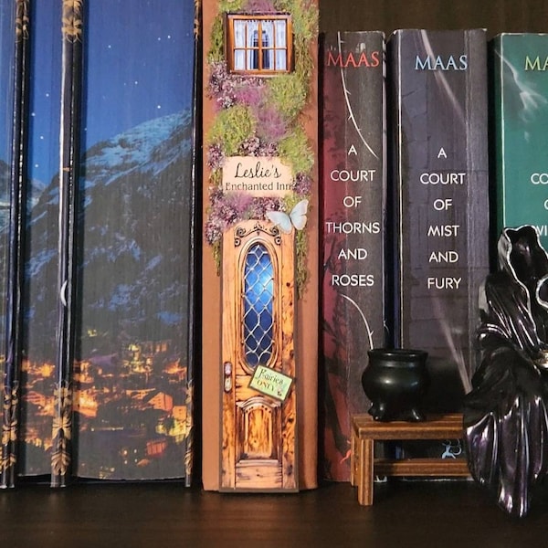 Custom Bookshelf Insert SAMPLES of Row Houses/repurposed Books/book ...