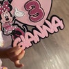 Personalize Minnie Mouse Name Cake Topper, Minnie Mouse Club House Name ...