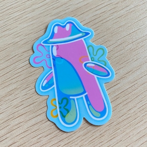 Bubble Buddy 3" Spongebob Sticker | Waterproof, Holographic Sticker for ...