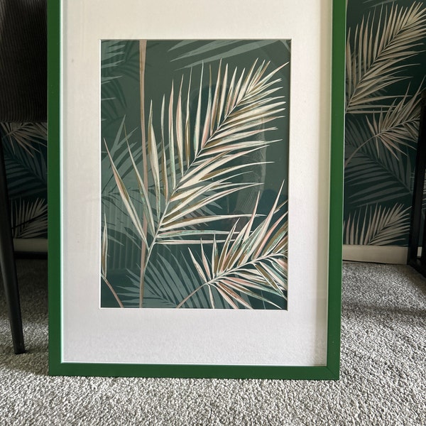 Green Picture Frame, A2 A3 A4 A5, Modern Frame Art, Thin Picture Frame ...