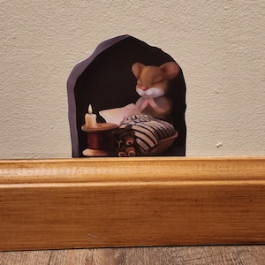 Mouse Praying Mousehole Sticker Praying Mouse 3D Wall Sticker Whimsical ...