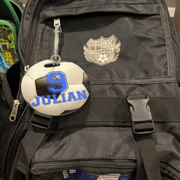 Soccer Bag Tag, Bag Tag, Team Gifts, Luggage Tag, Personalized Bag Tag ...