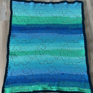 Littlefoot Blanket Filet Crochet Blanket Pattern Baby Blanket Crochet ...