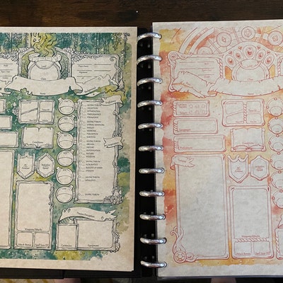 Spellbound Character Sheets D&D 5e - Etsy