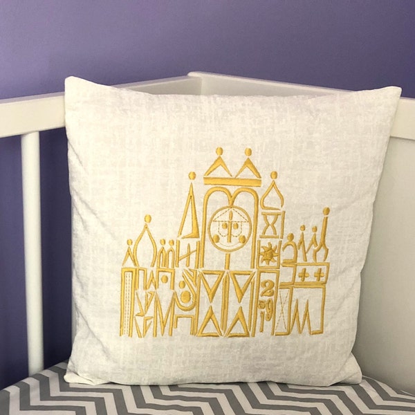 It's A Small World Ride Digital Embroidery Machine Sketch Design File ...