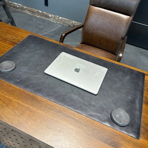 Leather Desk Mat Large 36X19 Inch Mouse Mat for Home Office Accessories ...