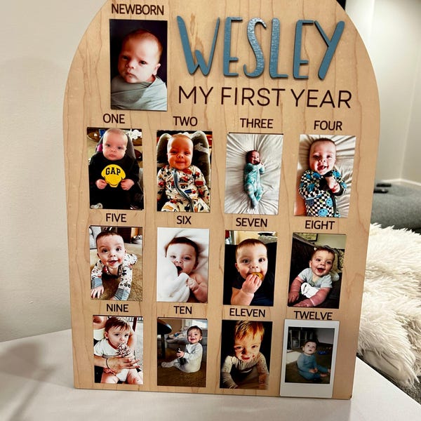 First Year Surf Photo Board, the Big One Party Decor, My First Wave ...