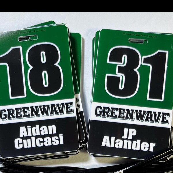 MUSIC Bag Tag • Musical Notes • Treble Clef • Bass Clef • Personalized ...