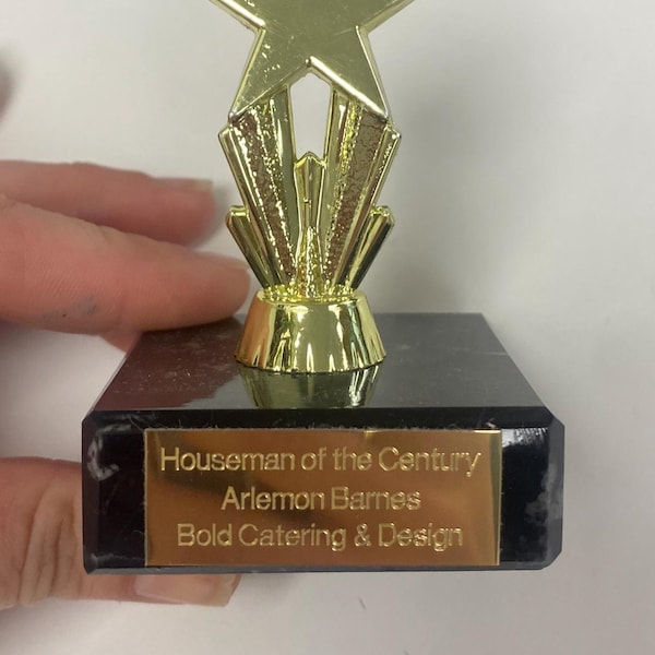 Personalised Engraved Trophy Plate, Metal Engraved Plate Personalised ...