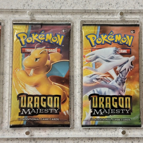 Booster Pack Display Case, Display 1 4 Booster Packs ideal for Pokemon ...