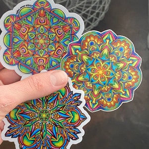 Hand Drawn Metatron's Cube Mandala Sticker Sacred - Etsy