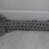 Chunky Knit Bed Runner - Etsy UK