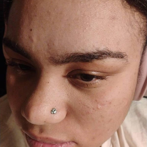 Gold Bee Nose Stud ~ Yellow Gold Bee Nose Screw ~ Insect Nostril ...