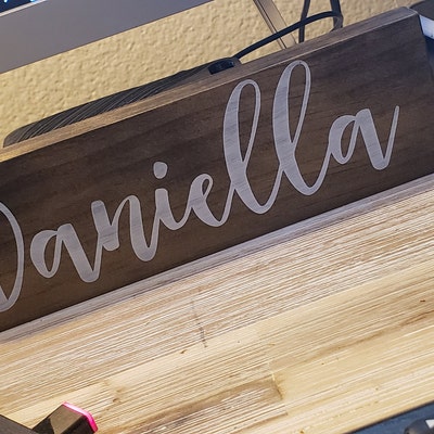 Personalized Name Signs, Wooden Name Signs, Personalized Sign, Desk ...