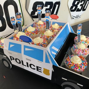 Police/cop Custom Cupcake Toppers, Law Enforcement Officers, Law ...