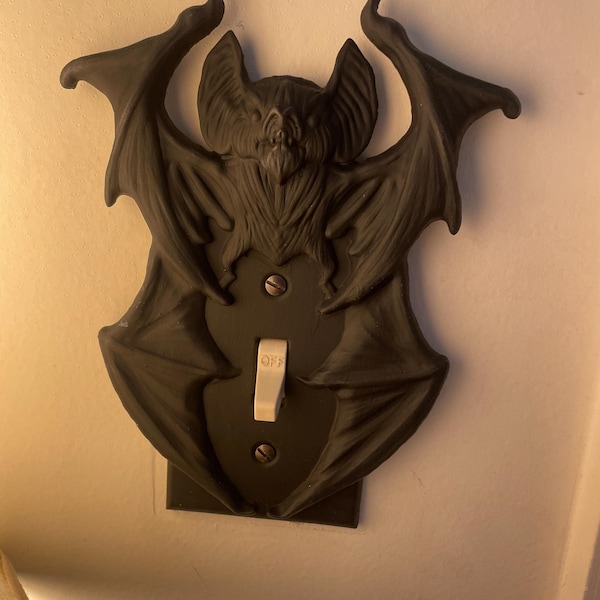 Gothic Bat Light Switch Plate - Etsy