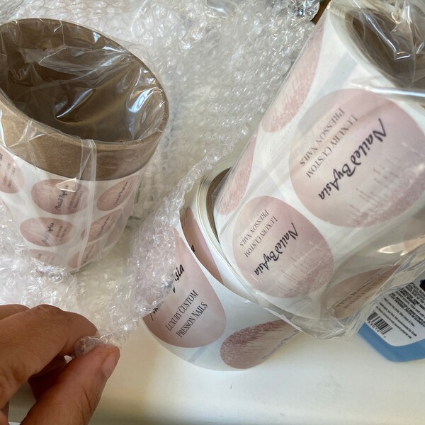 Clear Stickers With Your Logo, Transparent Stickers on a Roll, Clear ...