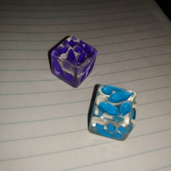 Crystal Dice / Set of 2 / D6 Gem, Pagan, Wiccan - Etsy