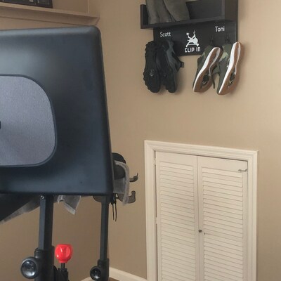 Peloton Inspired Home Cycling Station Shoe Rack Exercise - Etsy