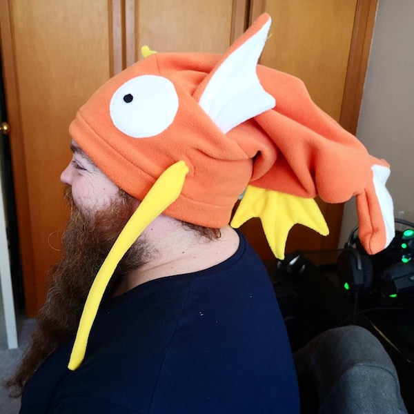 Slouchy Fleece Fish Hat Sewing Pattern .pdf Goldfish Shark Betta Koi ...