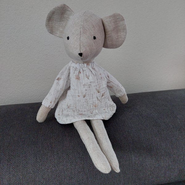Mouse Doll Sewing Pattern PDF - Soft Toy Tutorial - Etsy