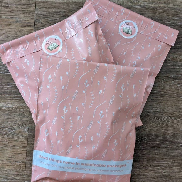 Eco-friendly Poly Mailers 10 X 13, Blue Thank You Mailers, Pack of 25 ...