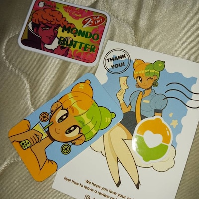 Mondo Butter Stickers - Etsy