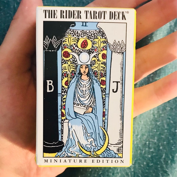 Miniature Rider-waite Tarot Deck & Guidebook - Etsy