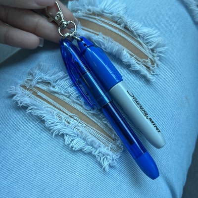 Mini Sharpie for Badge Reel, Nurse Mini Pen Keychain, Badge Reel Mini ...