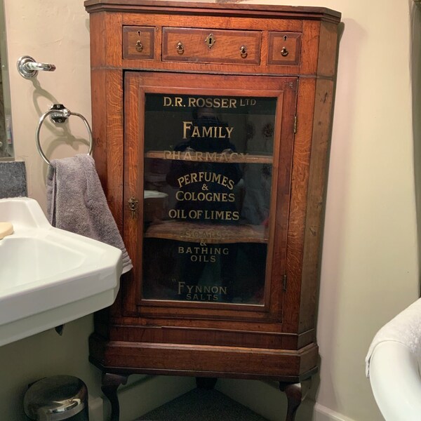 Vintage French Shabby Chic Painted Armoire 2 Door Wardrobe Breakdown ...