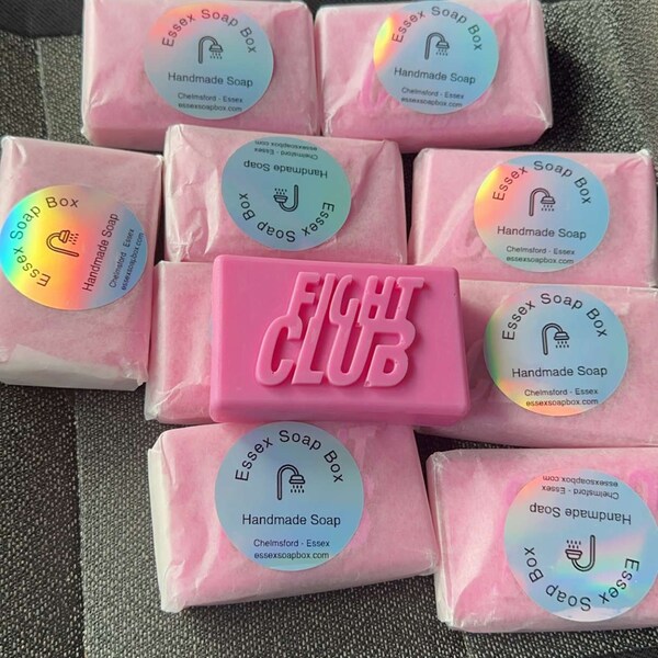 Fight Club Soap & Soap Dish Set - Handmade Soap Gift Set With Resin ...