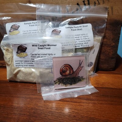 Sampler Pack 1 Multiple Flavors of Snail Food Protein Based Snail Food ...