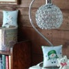 Christmas Tree Ornaments, Green Primitive Bowl Fillers, Handmade ...