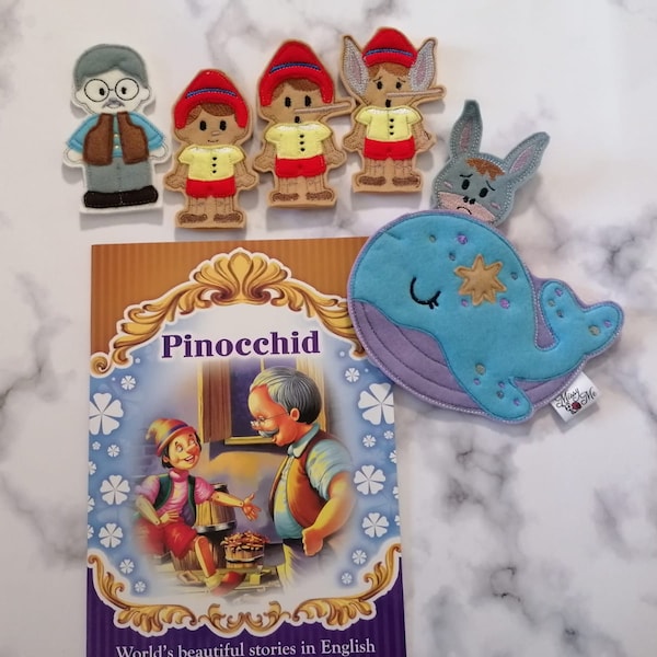 The Adventures of Pinocchio - ITH Finger Puppets - Carlo Collodi Fairy ...