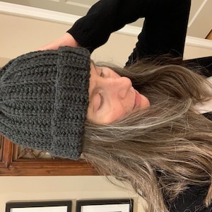 Easy Breezy Ribbed Beanie Crochet Pattern PDF Digital Download Crochet ...