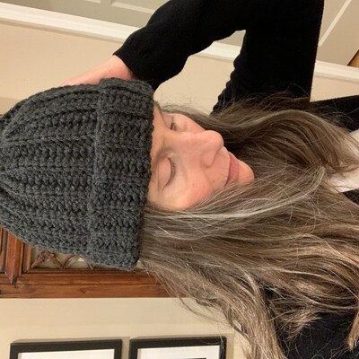 Easy Breezy Ribbed Beanie Crochet Pattern PDF Digital Download Crochet ...