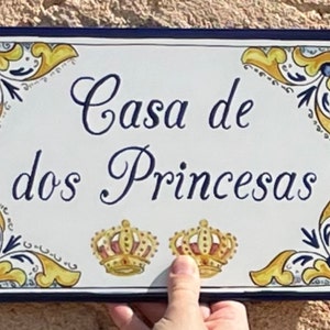 Custom Address Sign Italian Ceramic, House Number Tile, Sicilian Style ...