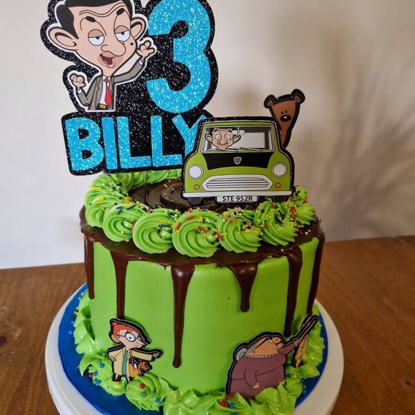 Mr Bean Themed Cake Topper Set! Birthday / Personalised / Custom ...