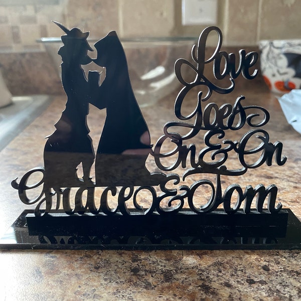 Robin Hood and Maid Marian Cake Topper, Disney Wedding Cake Topper,love ...