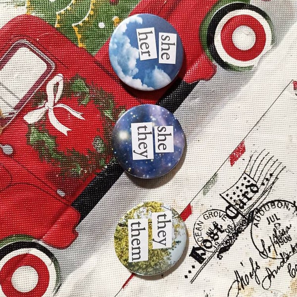 Pronoun Pins: CUSTOM ORDER **quantity-based Discount!** Free US ...