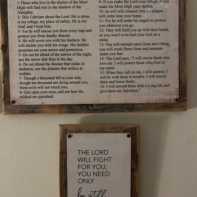 Beatitudes Metal Print on Reclaimed Wood Frame-matthew 5:3-10 Scripture ...
