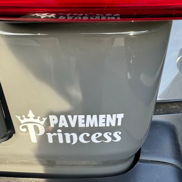 Pavement Princess- Vinyl Sticker Decal - Great for Cars Trucks Jeeps ...