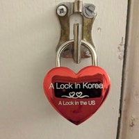Engraved Heart Love Lock With Key - Travel Bridge Love Locks for ...