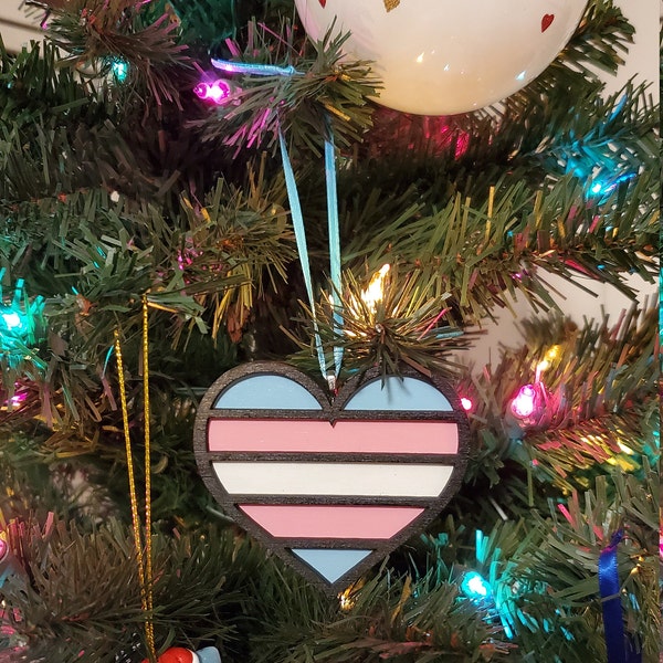 Trans Pride Ornament, Trans Flag, Trans Ornaments, Transgender Pride ...