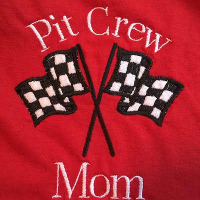 Embroidery Design Race Car Flags APPLIQUE Embroidery Design 4 Sizes ...