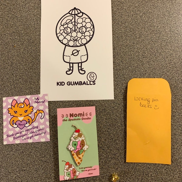 Spumoni Doodle Enamel Pin - Kawaii Food Enamel Pin - Ice Cream Pin ...