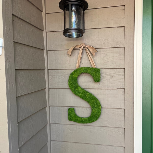 Large Moss Letters/numbers/symbols - 12” to 24” - Choose Any Letters ...