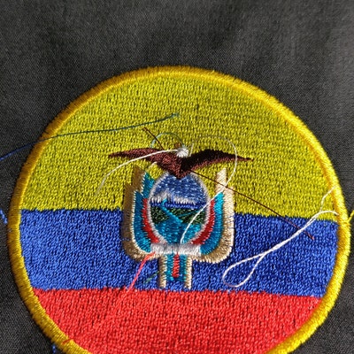 Ecuador Flag Machine Embroidery Design - Etsy