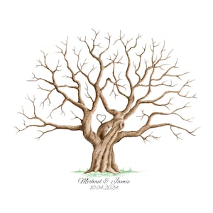 Main Wedding Fingerprint Tree Instant Download Decoration Birthday ...